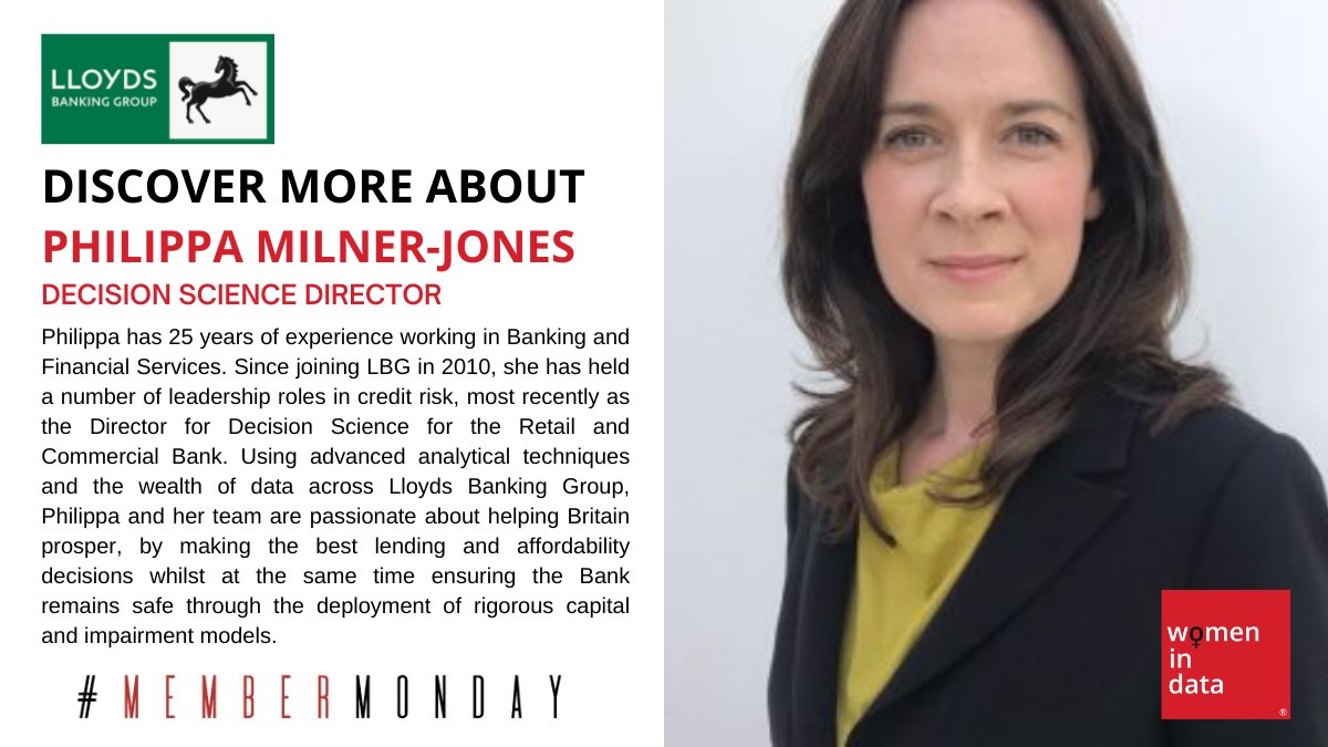 Women in Data® on Twitter: "🌟 @LloydsBank Spotlight | Philippa Milner-Jones Discover more on why ...
