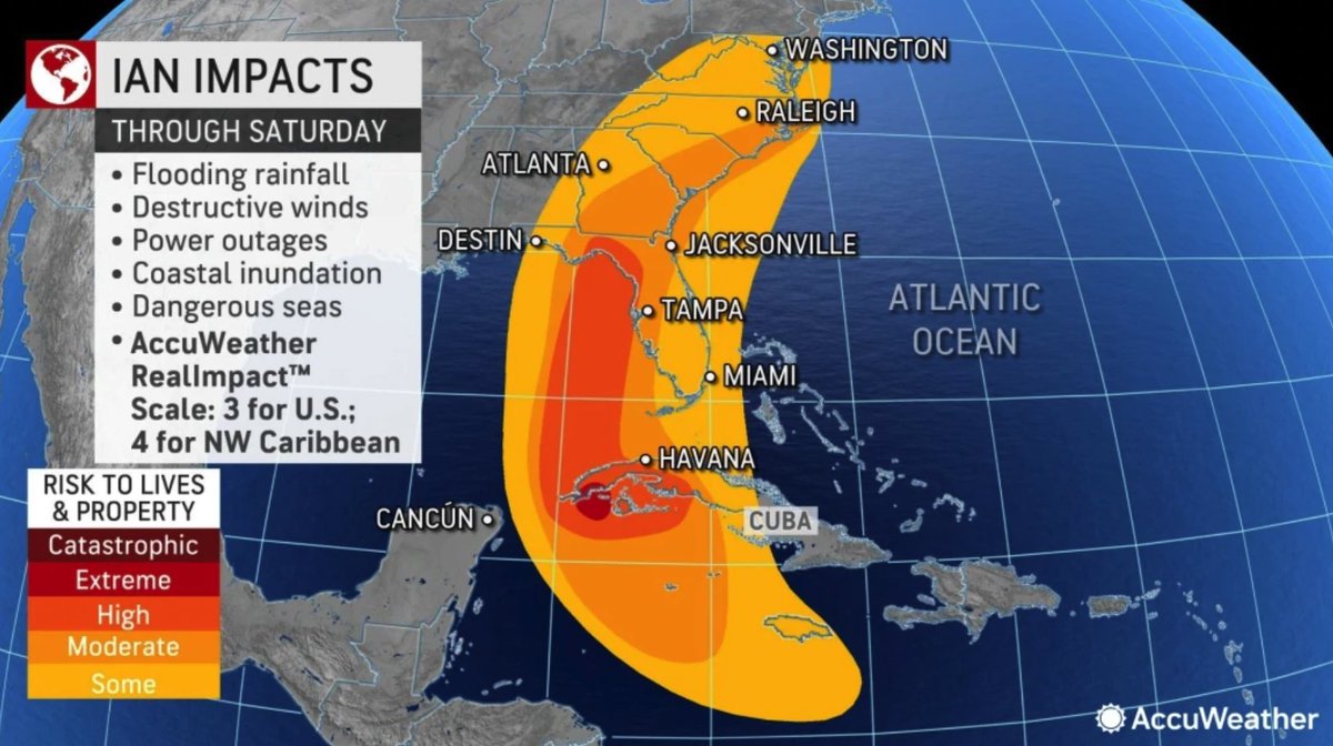 Hurricane Ian Closes In On Florida Targets Gulf Coast For Landfall