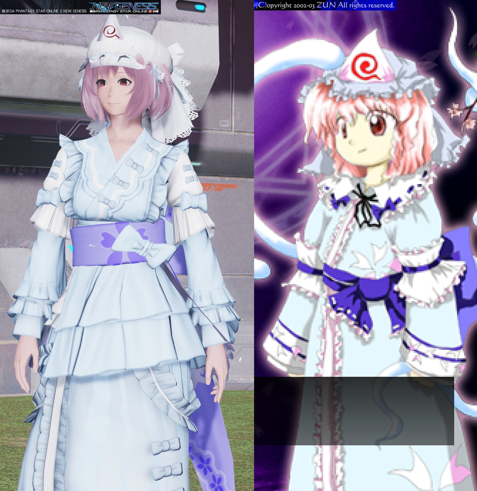 KAGASAN on Twitter: "管理番号11_401_1の幽々子 ユカタエンレイ/B2[Se]を使い全体をNGS化。 試験的に血色を黄色に。アクセコストに余裕があるので、カジュアル ...