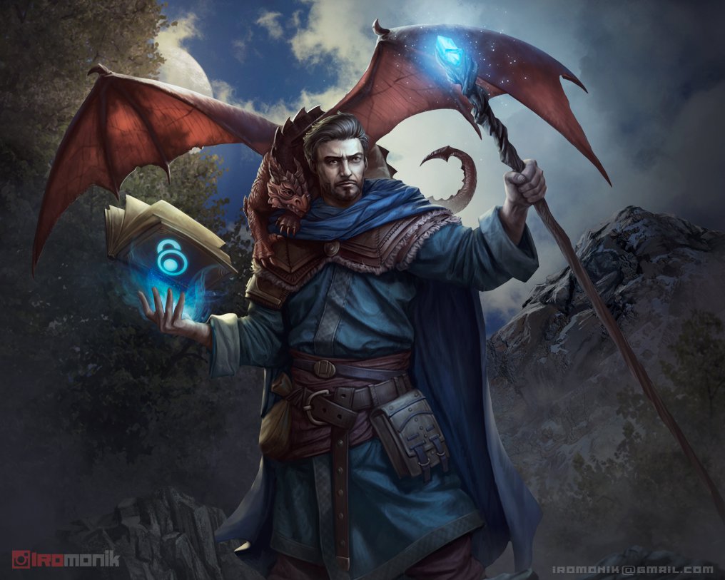 Fantasy Young Wizard Art