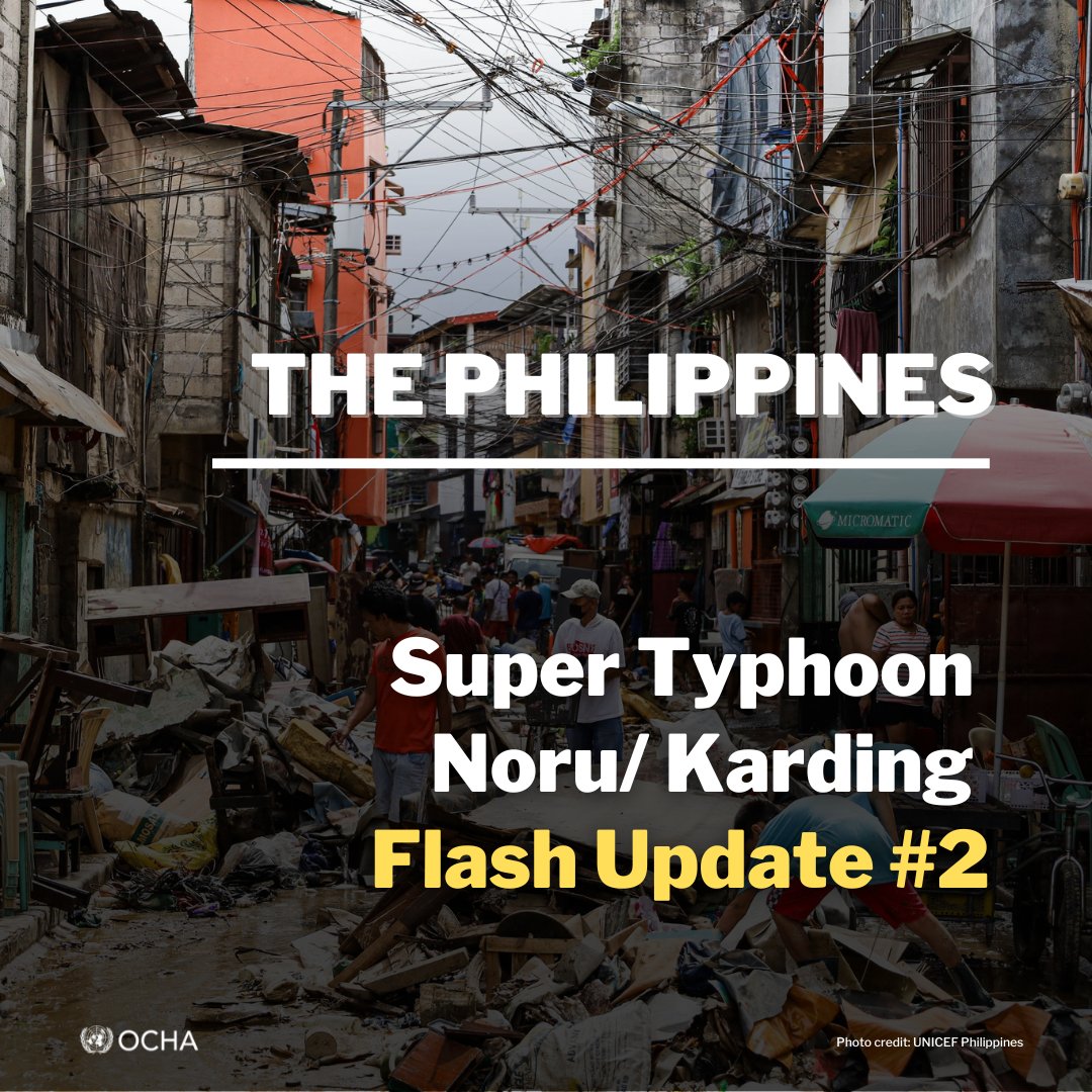 Philippines : Response is underway after Super Typhoon Noru/Karding ...