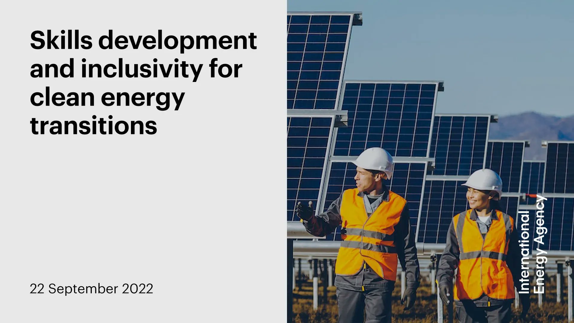 International Energy Agency on Twitter: "Building up a skilled workforce is vital to support the ...