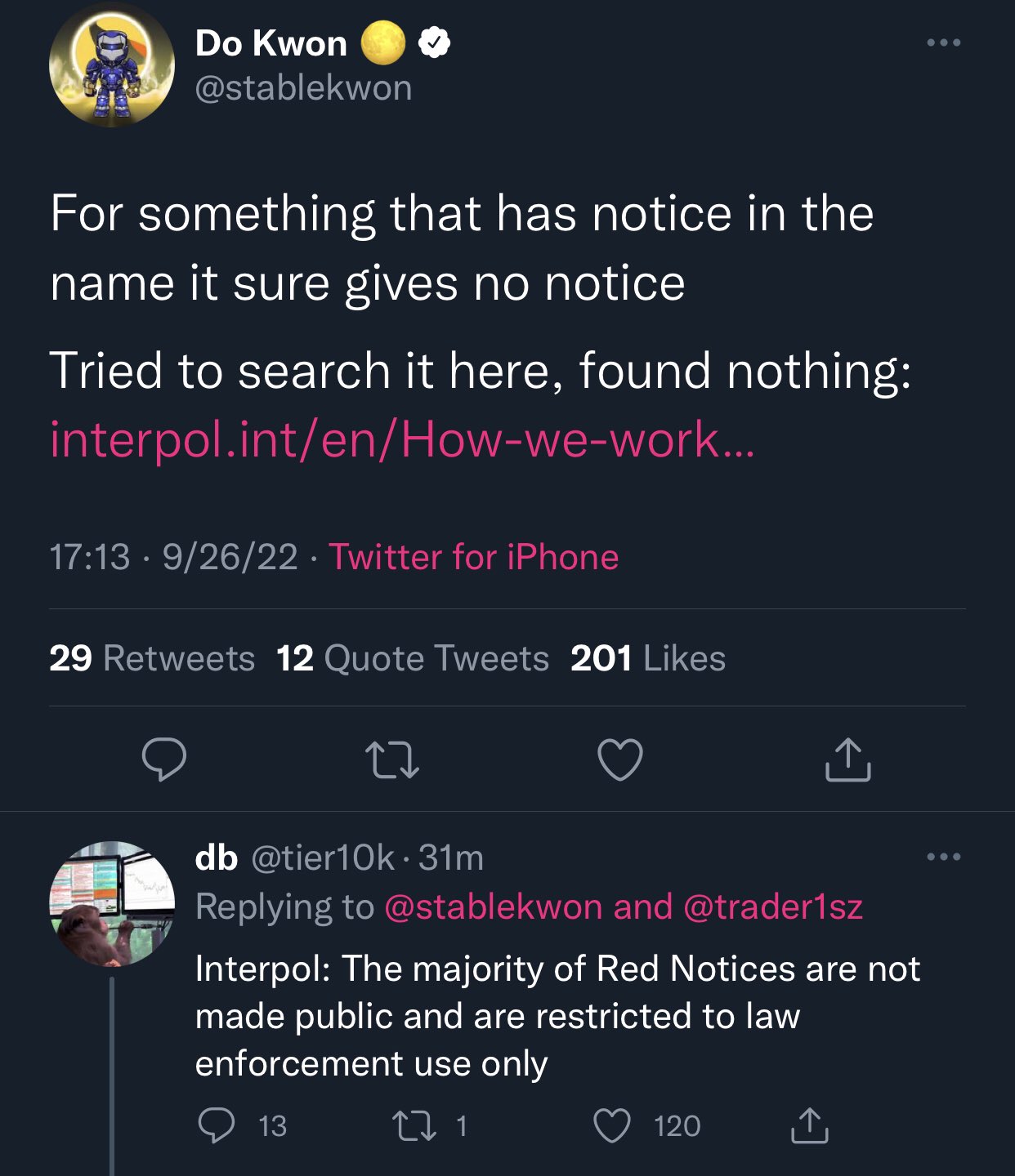 Bitfinex’ed 🔥 Κασσάνδρα 🏺 on Twitter: "Interpol RED Notice is FUD. https://t.co/k8Uzg6Ocgt ...