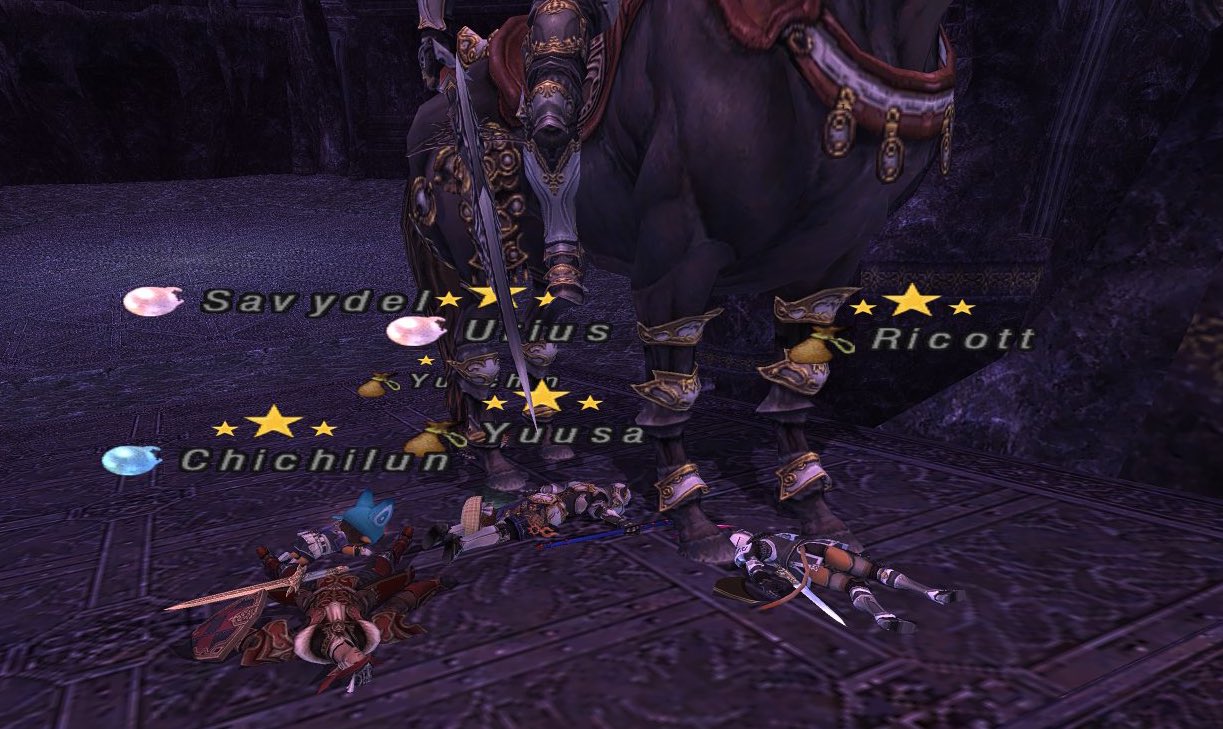 やるかわん@FF11ビス鯖 on Twitter: "#FF11 深夜LS オデC乱獲から 9名なので 剣コ戦戦学吟と 侍コ赤の2チームで出発 侍で参加 ゴールは70万 悪くはない💮 ★修羅 ...