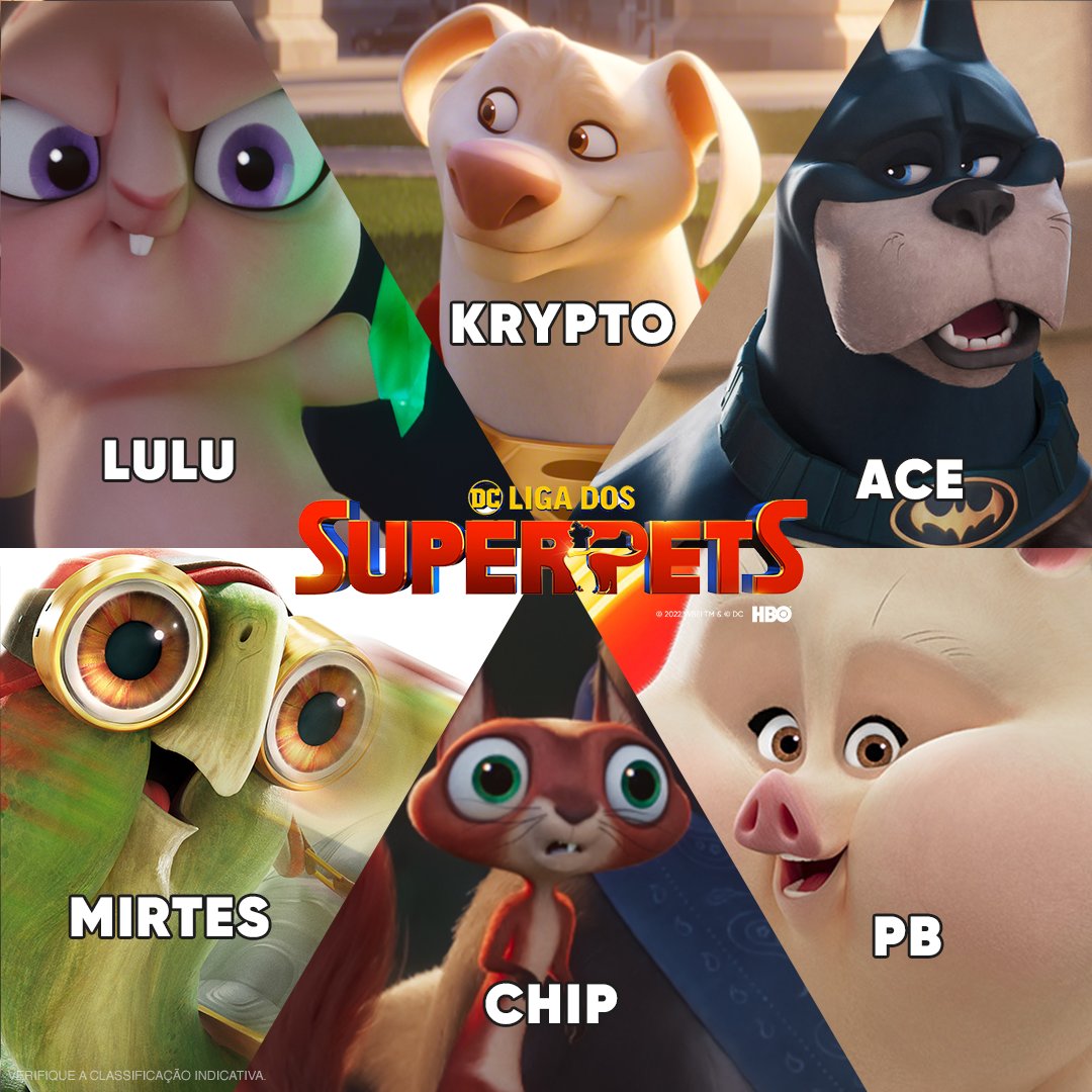 HBO Max Brasil on Twitter: "Prontos pra conhecer os membros da DC Liga dos SuperPets? Krypto e ...