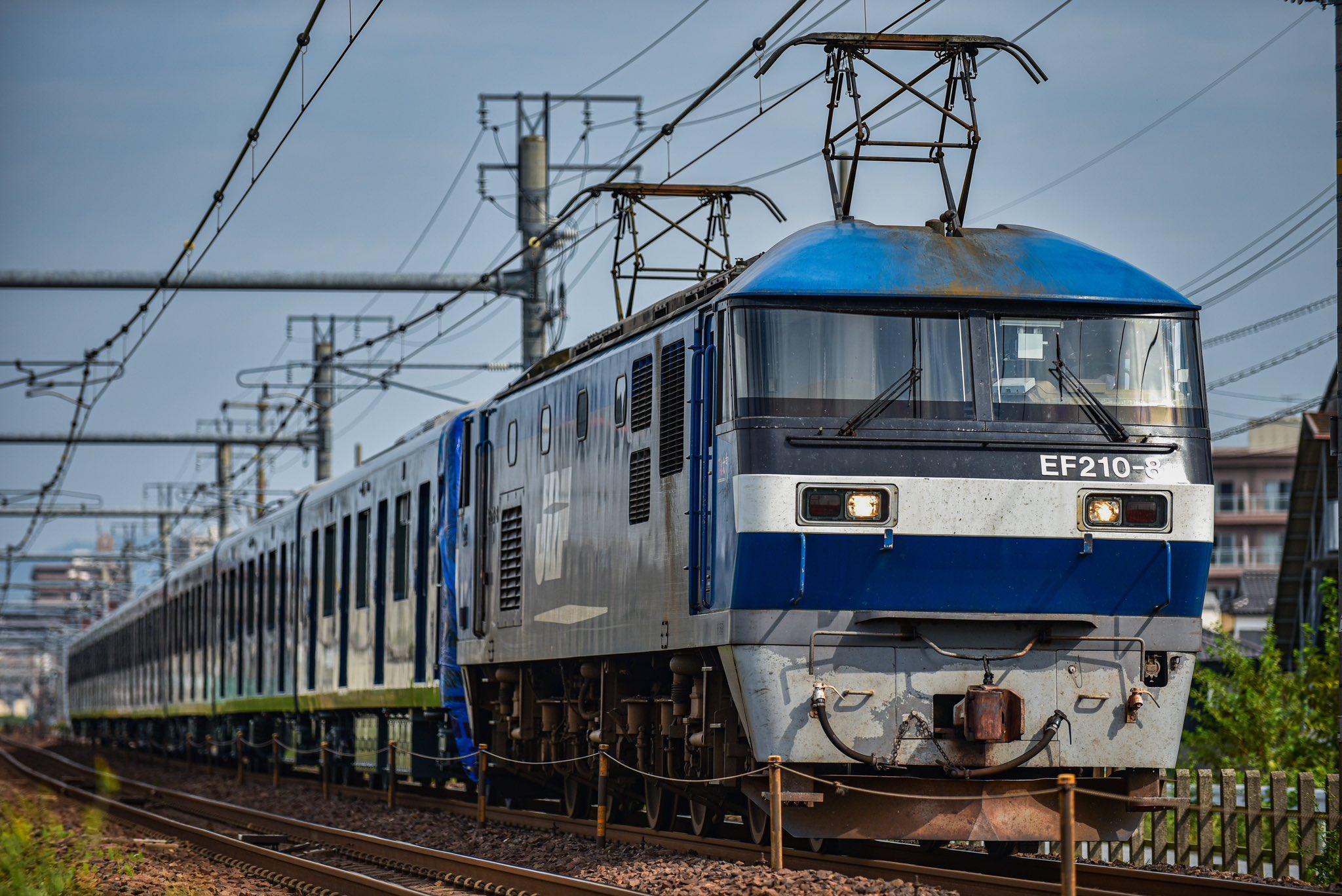 raimu chan on Twitter: "8862ﾚ EF210-8+相鉄21000系 甲種輸送 直晴れ☀ https://t.co/gxeHd3avaD" / Twitter