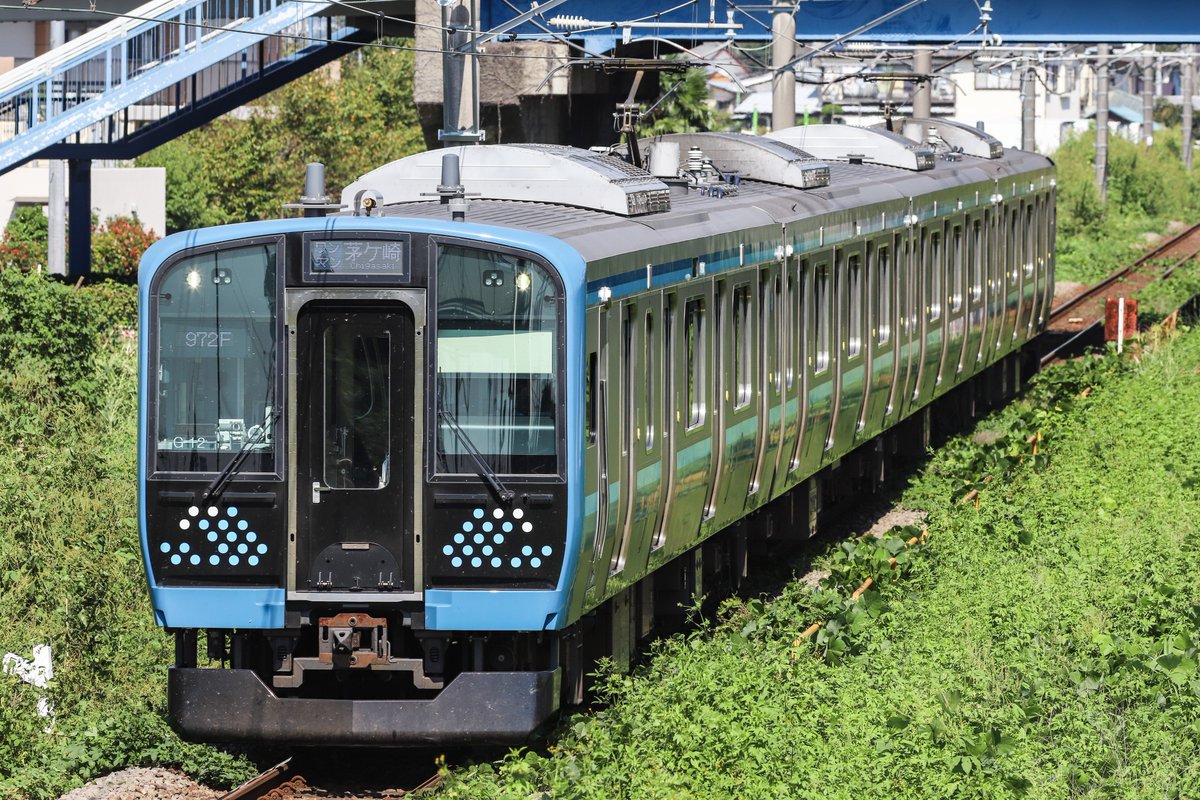 えびきた on Twitter: "#相模線 #E131系500番台 #E131系580番台 2022.9.27 久しぶりに入谷駅。すっかり静かになり撮影の方はゼロ。草が伸びて足元苦しい画角 ...