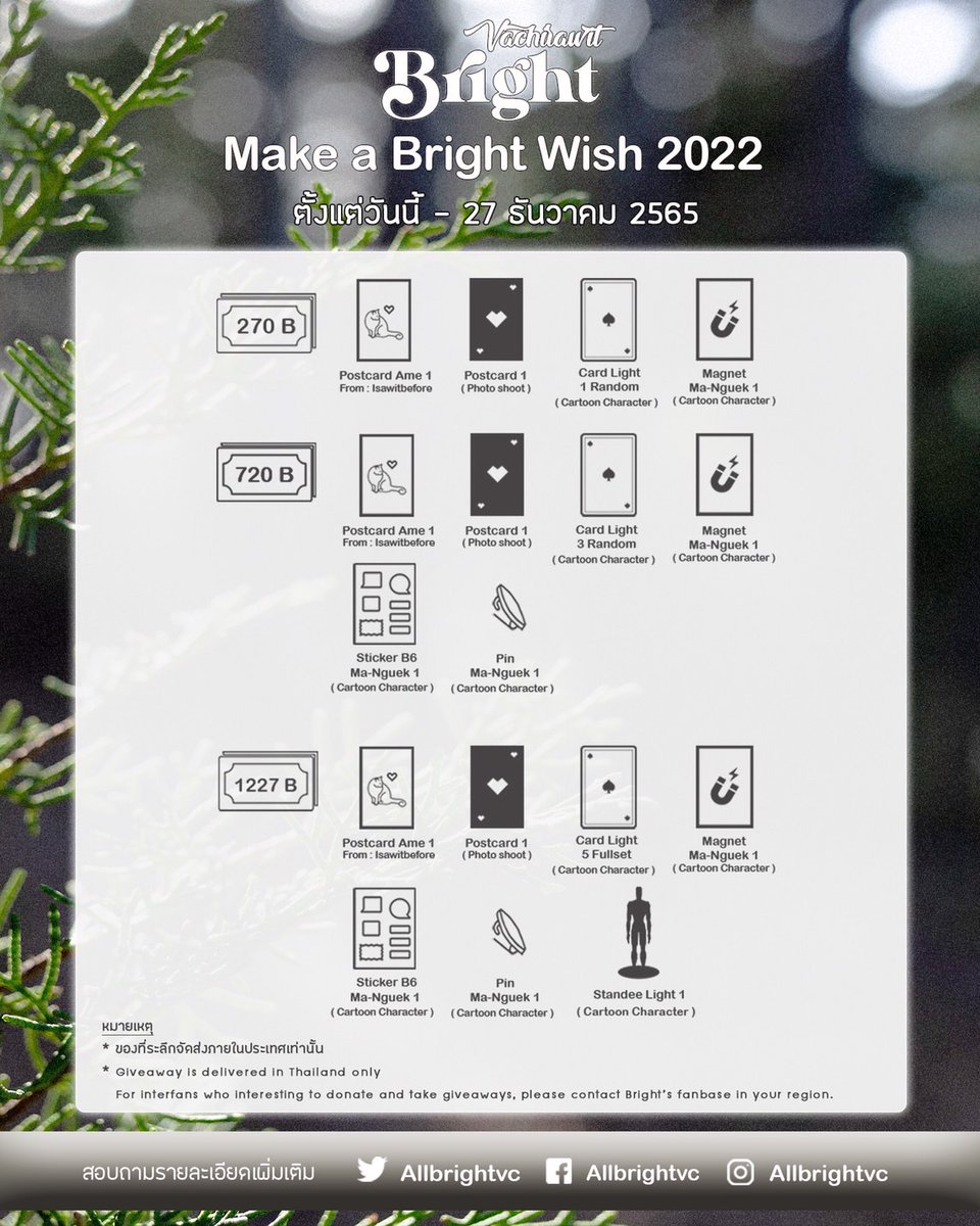 Bright Official Fanclub ☀️🇬🇧🎡 on Twitter: "25th Bright’s Birthday Project Make A Bright Wish ...