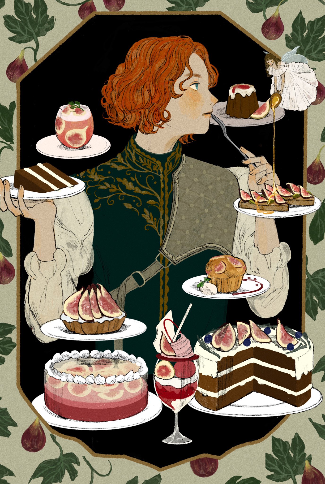 satou on Twitter: "wizard and fig cakes🍽 #illustraion https://t.co/wRQizfQkPz" / Twitter