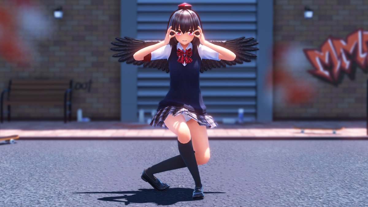 8THMMD on Twitter: "あややで「ロキ」制作中。 振付：ぽんざえもん様 モーション：chigaya様 リップ：のべ男様 文：アールビット様 ステージ：はまち様 #MMD #東方 ...