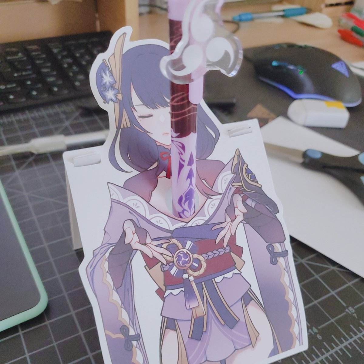 Reii preorders open!! on Twitter: "[ RT very much appreciated!! 💕 ] The Raiden Shogun pen stand ...