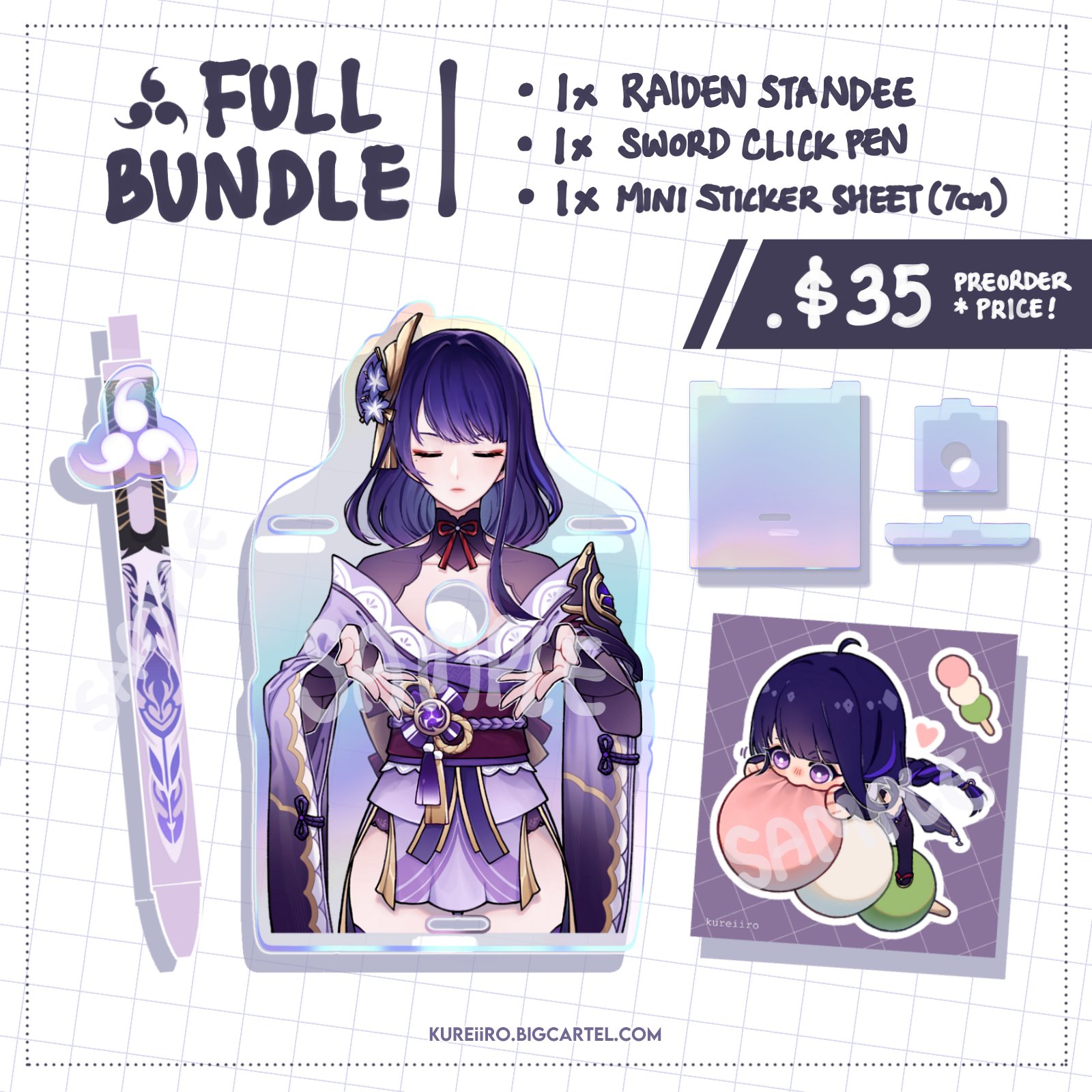 Reii at 2% opacity on Twitter: "[ RT very much appreciated!! 💕 ] The Raiden Shogun pen stand is ...