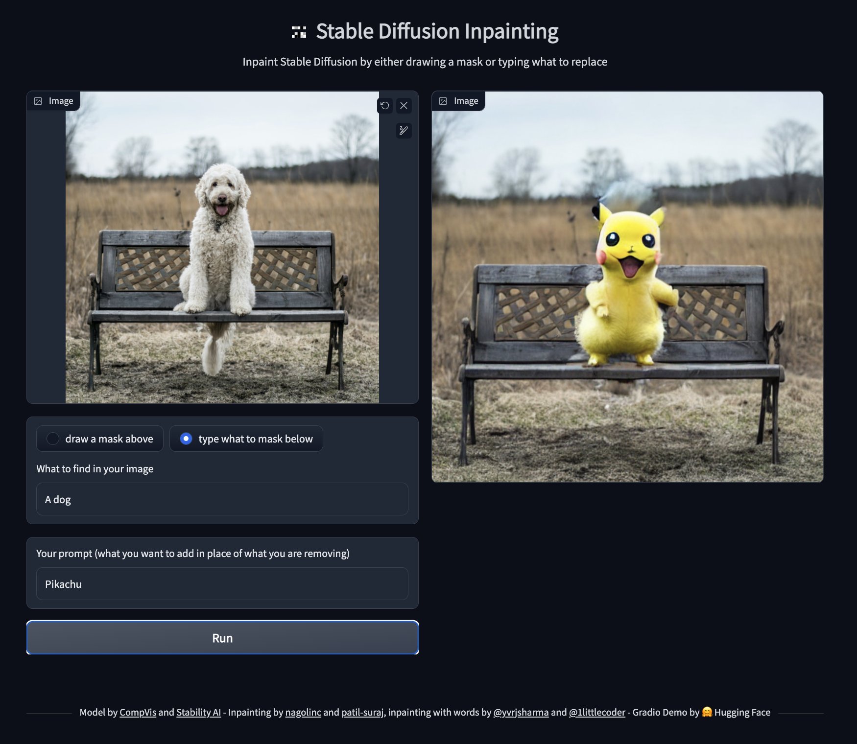 Sylvain Filoni on Twitter: "New fast @Gradio demo by @huggingface team for: Stable Diffusion ...