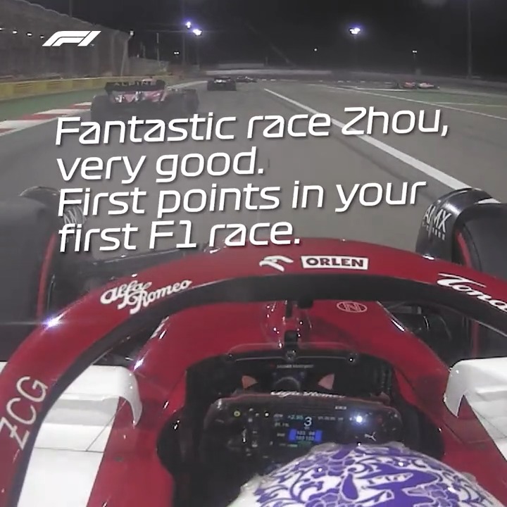 Formula 1 on Twitter: "He's made a big impression in his rookie year! 👏 @ZhouGuanyu24 #F1 ...