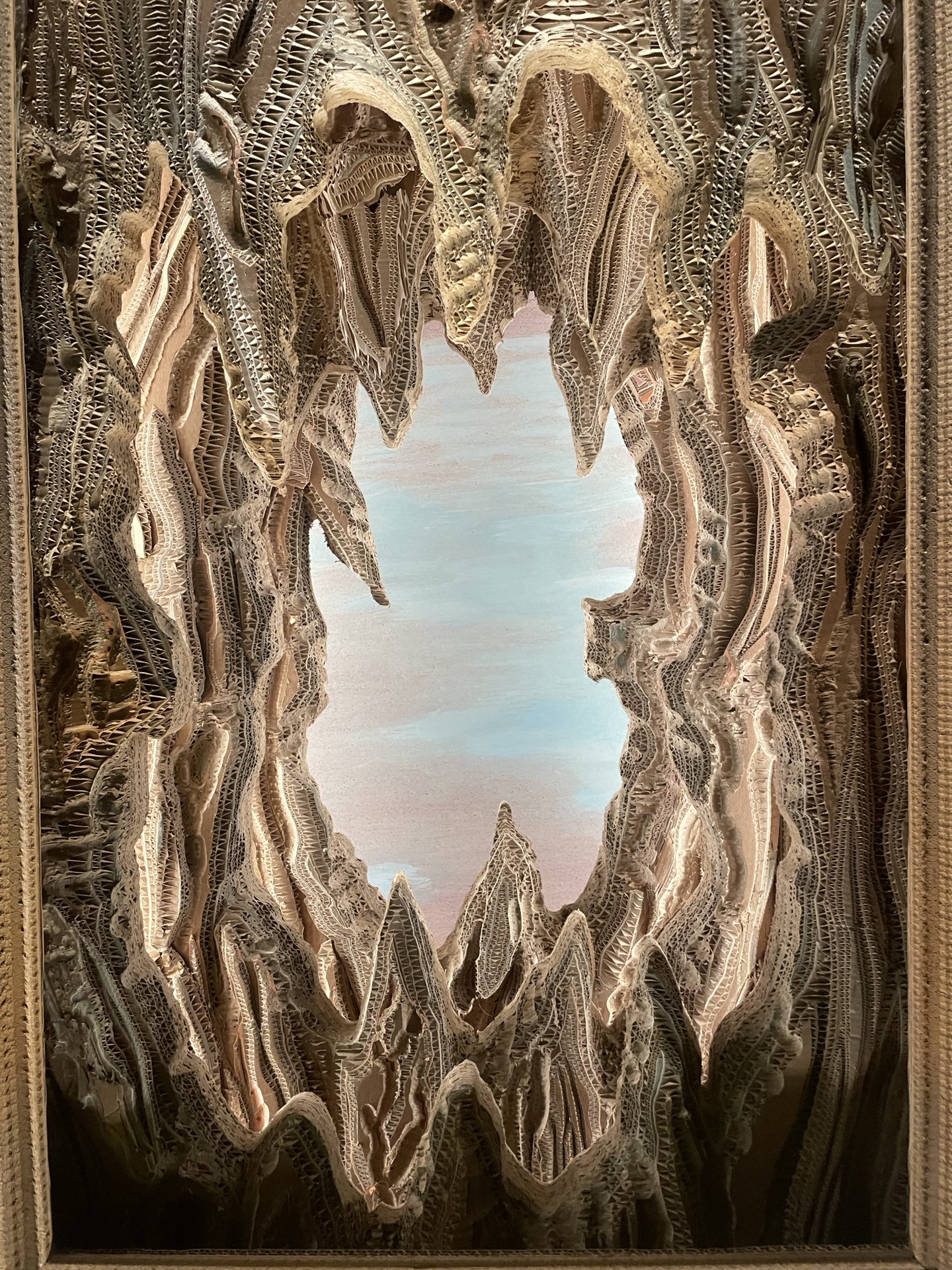 Vanessa Friedman on Twitter: "Extraordinary grotto of carved cardboard by artist Eva Jospin at ...