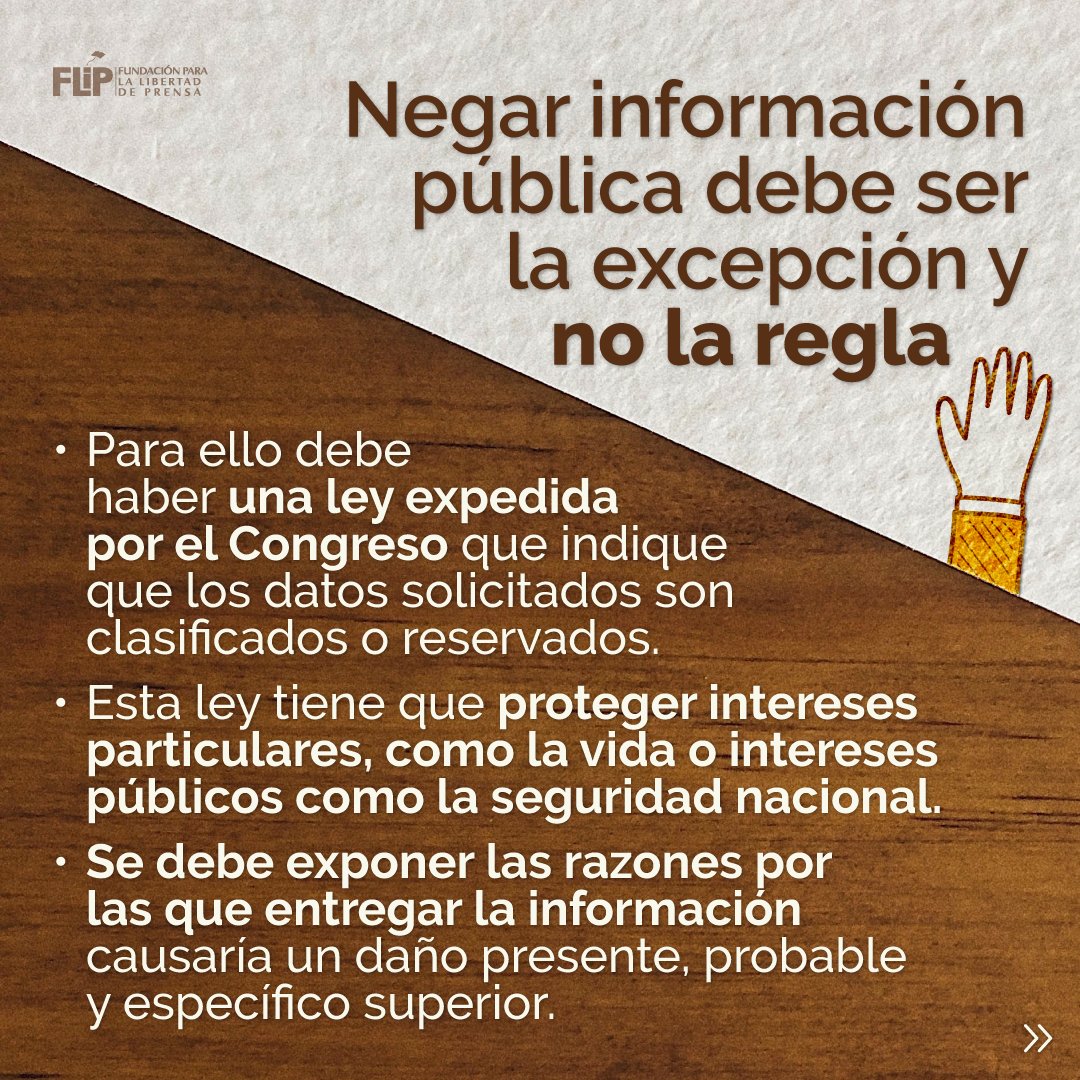 Flip On Twitter ⚠️ Negar Información Pública Debe Ser La Excepción Y