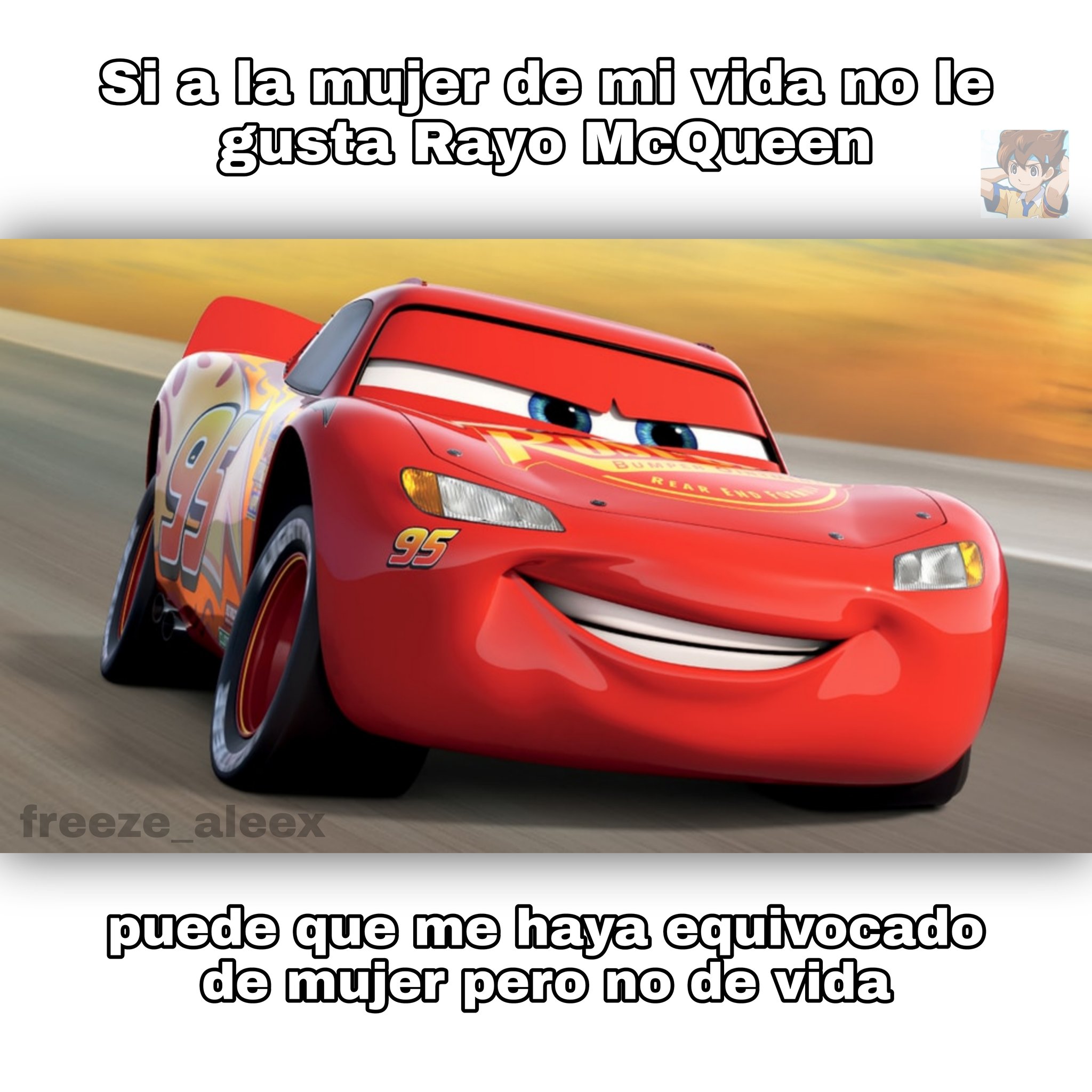 Memes Del Rayo Mcqueen Lightning McQueen And Tow Mater" Sticker For