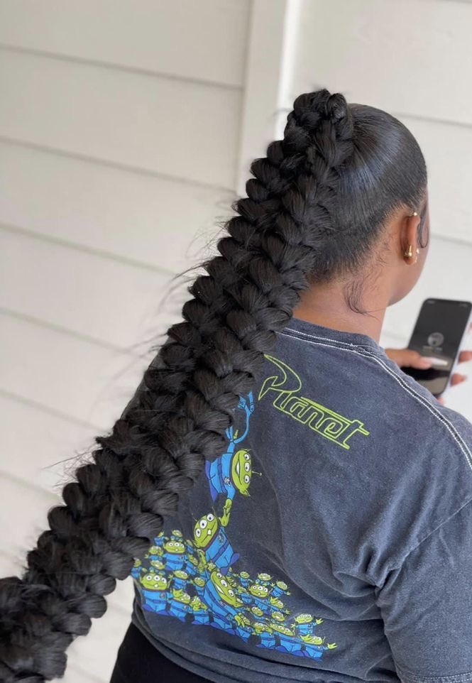 Goddess Braids With Ponytail