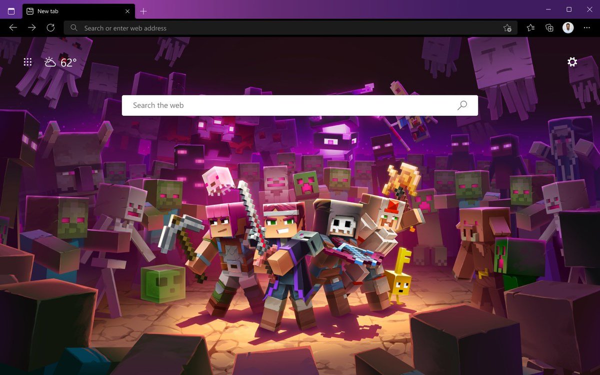 Microsoft Edge Dev on Twitter: "RT @dungeonsgame: Add a Minecraft Dungeons touch to your ...