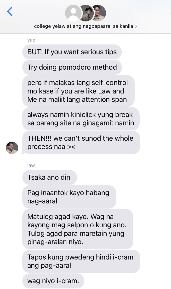 ً on Twitter: "study tips nga from law and yael na may kaunting suyuin moments HDJSHDHDHD laview ...