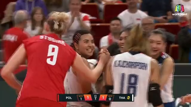 ช่อง Workpoint กด 23 on Twitter: "ความแรงของลูกตบฝั่งโปแลนด์ กระเด้งกลับกลายเป็นแต้มให้ทีมไทย 🚩 ...