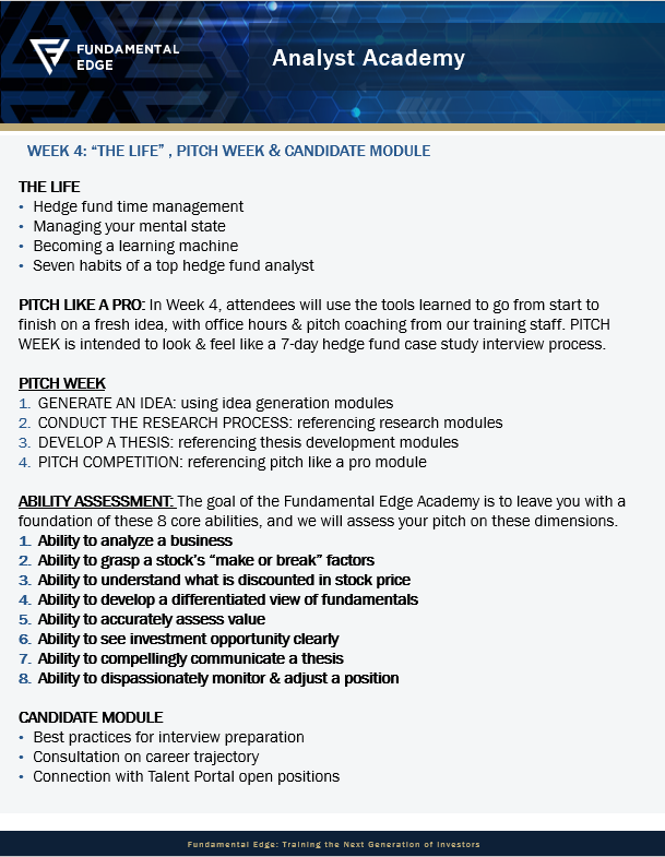 Brett Caughran on Twitter: "WEEK 4: will be the capstone week, where we operationalize ...