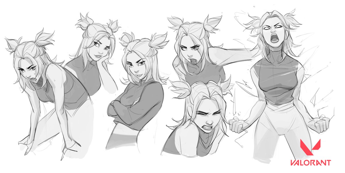 「here Is Some Expression Sheet Used For Valorant Cinematics 」tbchoiの漫画