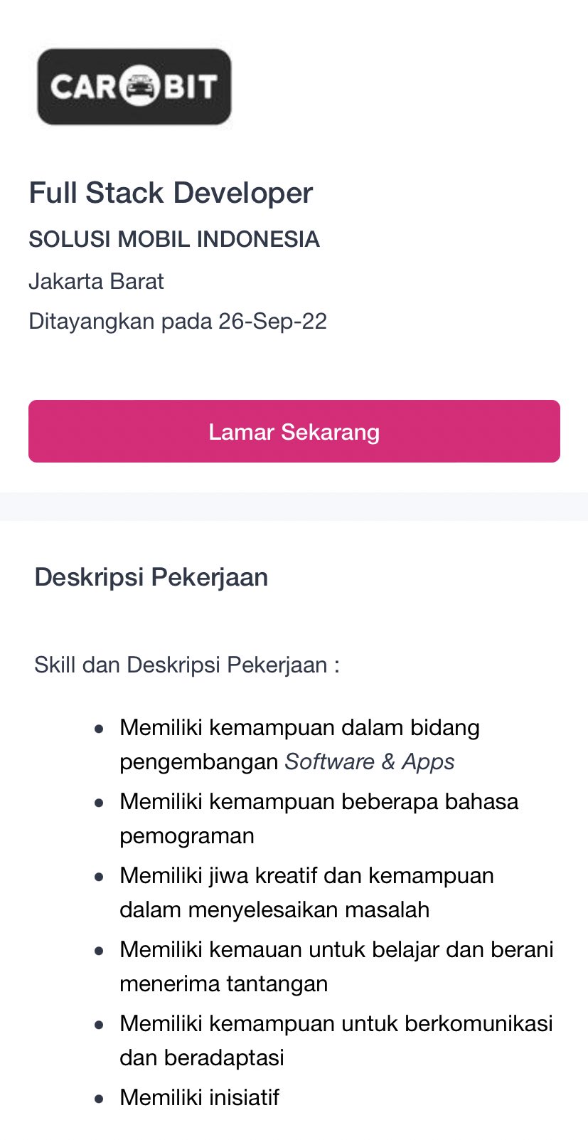 BACA RULES DI (bit.ly/worksfess) on Twitter: "work! guys kantorku lagi buka lowongan nih. cek ...