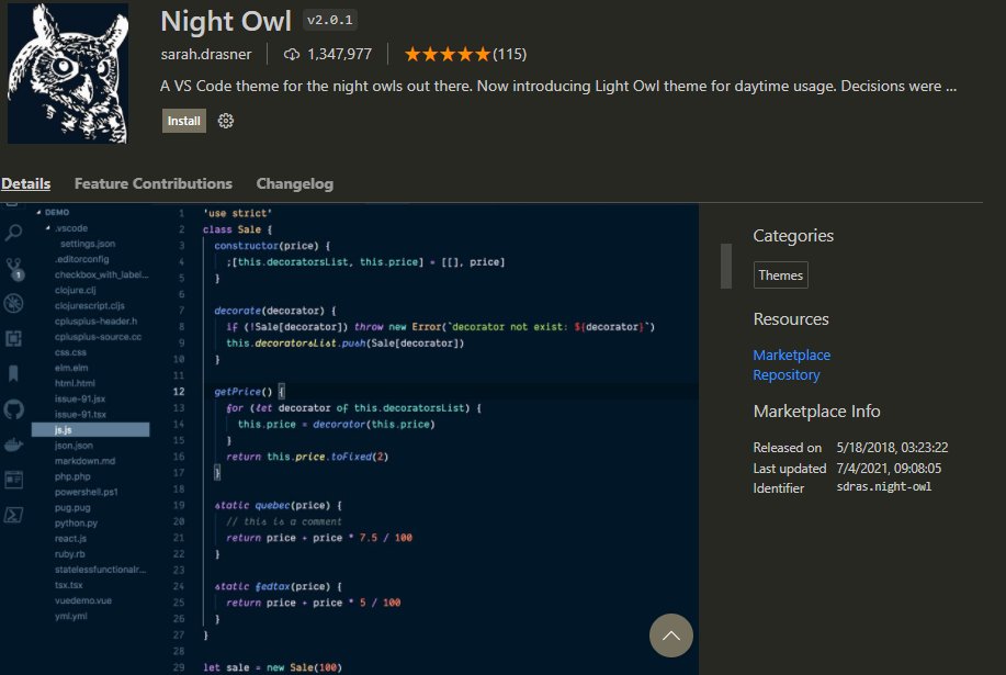 Top 8 Visual Studio Code Themes You Should Know⚡⚡ A thread🧵 👇 - المسلسل ...