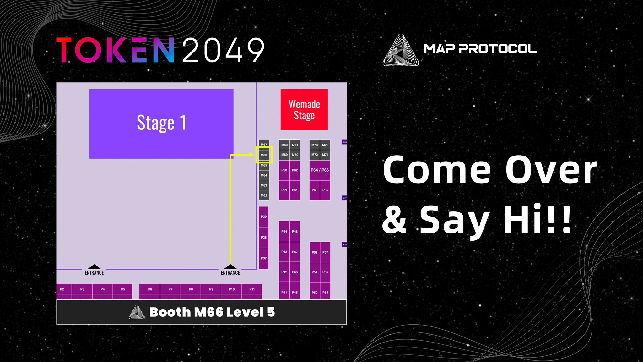 MAP Protocol 💙 MAPO on Twitter: "The $MAP booth is ready 🚀 👋 Come say hi at #TOKEN2049 SG #M66 ...