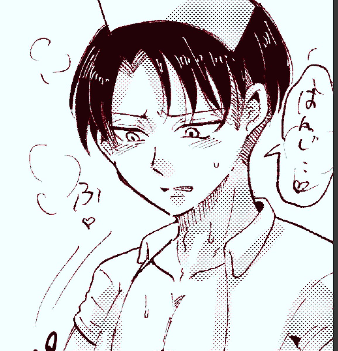 「白衣のハさん見たかった… リヴァハン女装攻め注意 ※R18 -https://t.co/OQdAMgI4YI 」きっちょの漫画