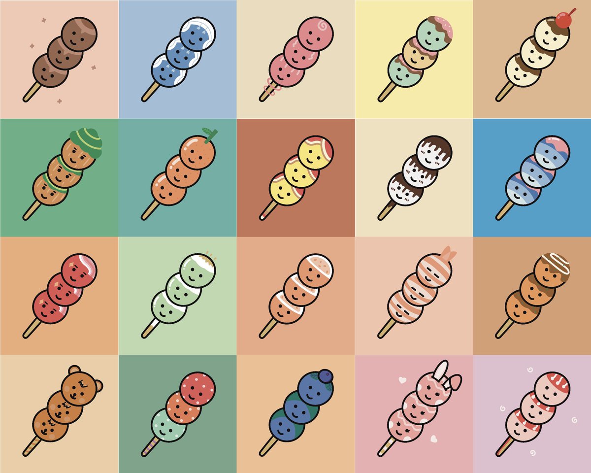 TwoFaced Magnas 🇨🇦 on Twitter: "RT @ayatoNFT: 🍡 My Cute Dango Party collection 🍡 On #opensea 53 ...