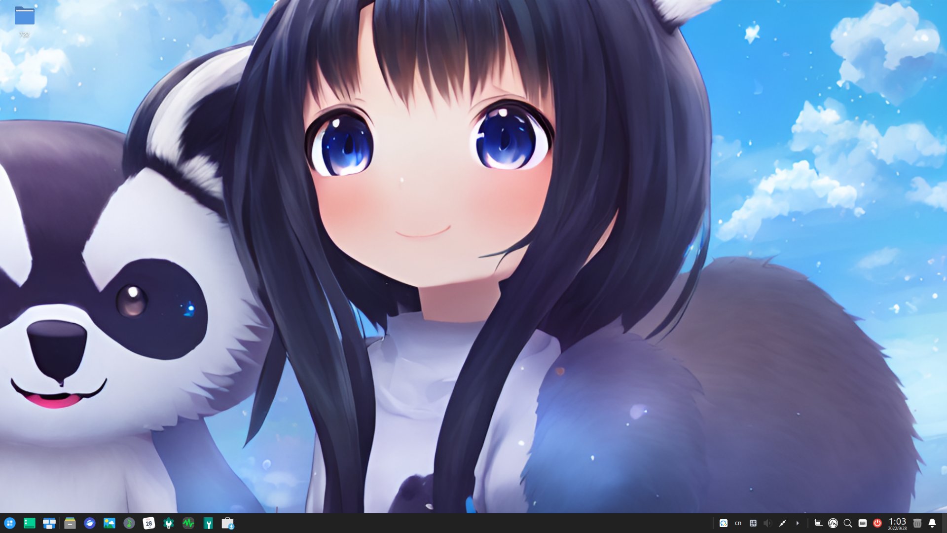 Anime Panda Girl Wallpaper