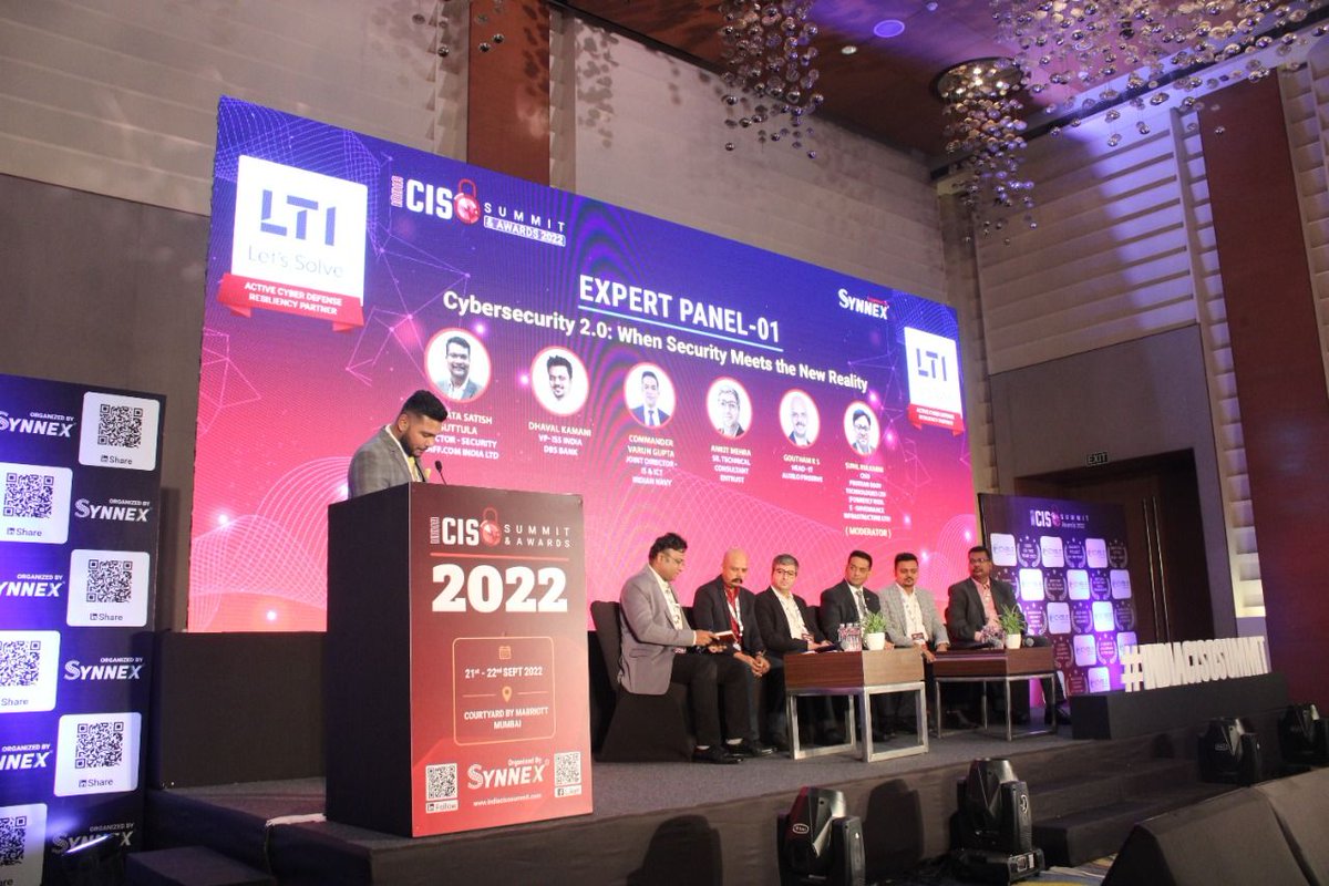 Larsen & Toubro Infotech on Twitter: "Such a great experience at the India CISO Summit 2022 in ...