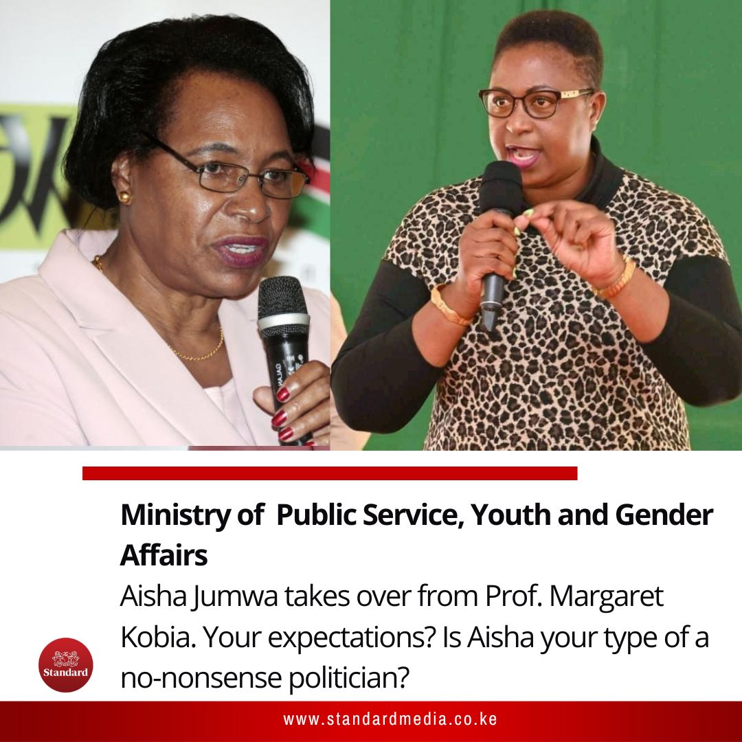 The Standard Digital on Twitter: "The new CS for the Public Service, Youth and Gender Affairs is ...