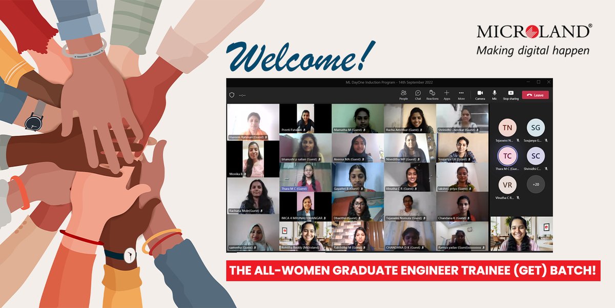 Microland on Twitter: "A fun and interactive session with Microland’s first all-women GET ...