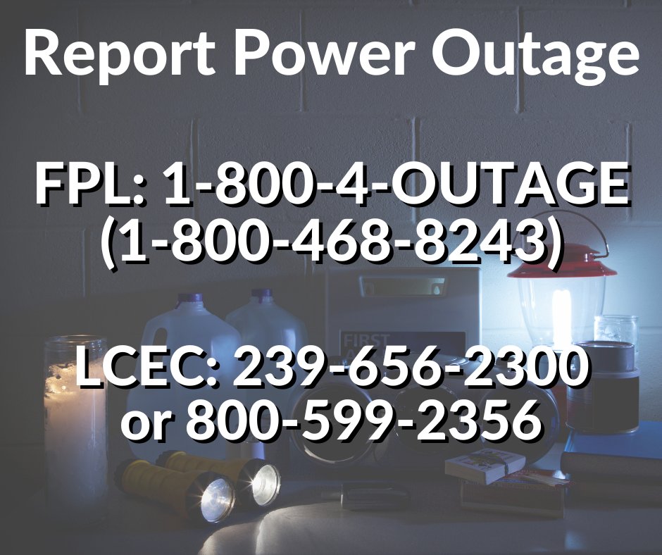 Collier County Government on Twitter: "Reporting a power outage in #CollierCounty during # ...