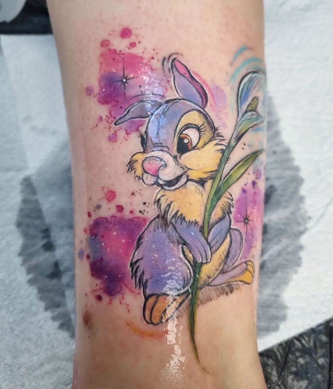 Watercolor Disney Tattoo