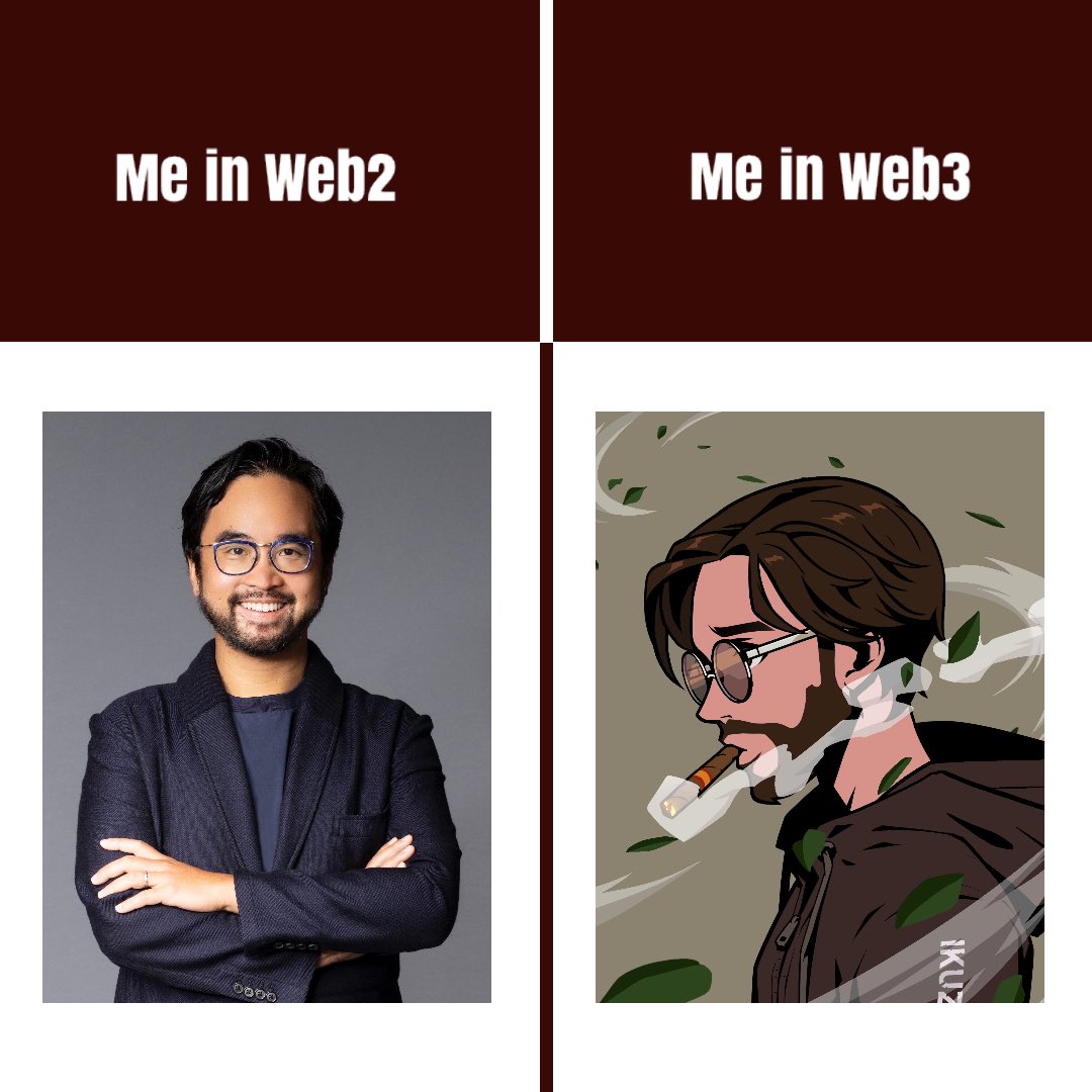 Adrian Cheng on Twitter: "Web2 me vs Web3 me 👾 https://t.co/SICQDRIe7u" / Twitter