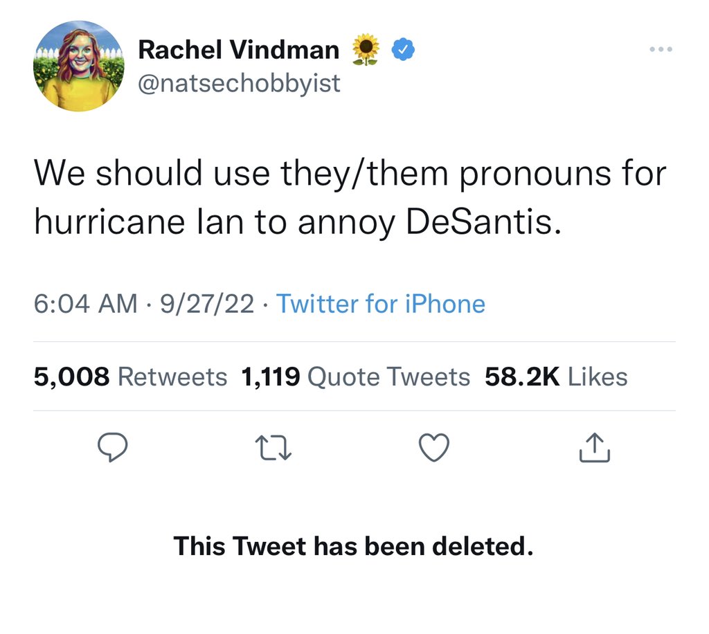 Rachel Vindman (wife of Alexander) deletes tweet asking for Hurricane ...