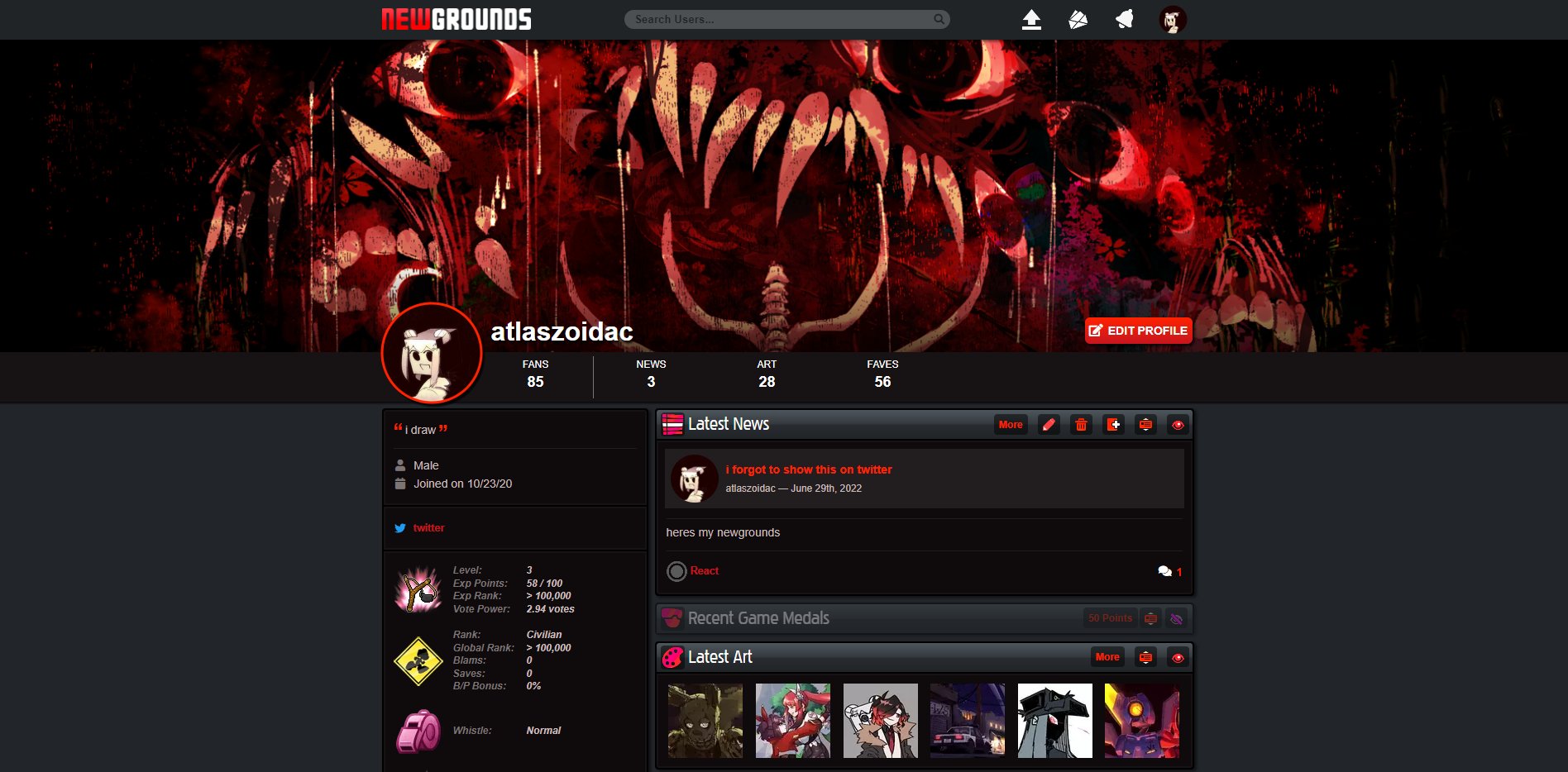 ︎ On Twitter Shilling My Newgrounds Again Lol Rondzjch1p M4ddggwani