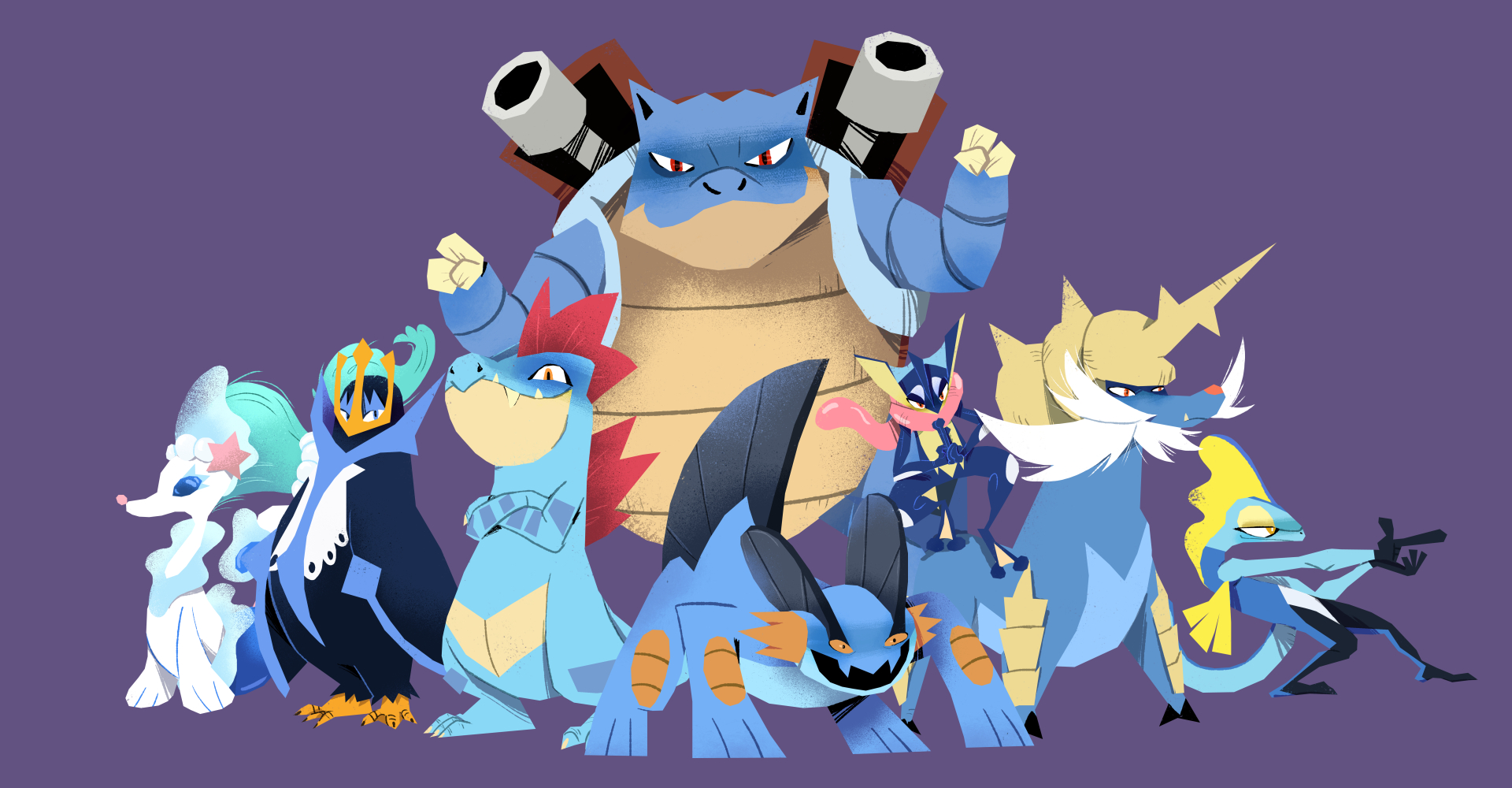 Pokemon Water Starters Wallpaper