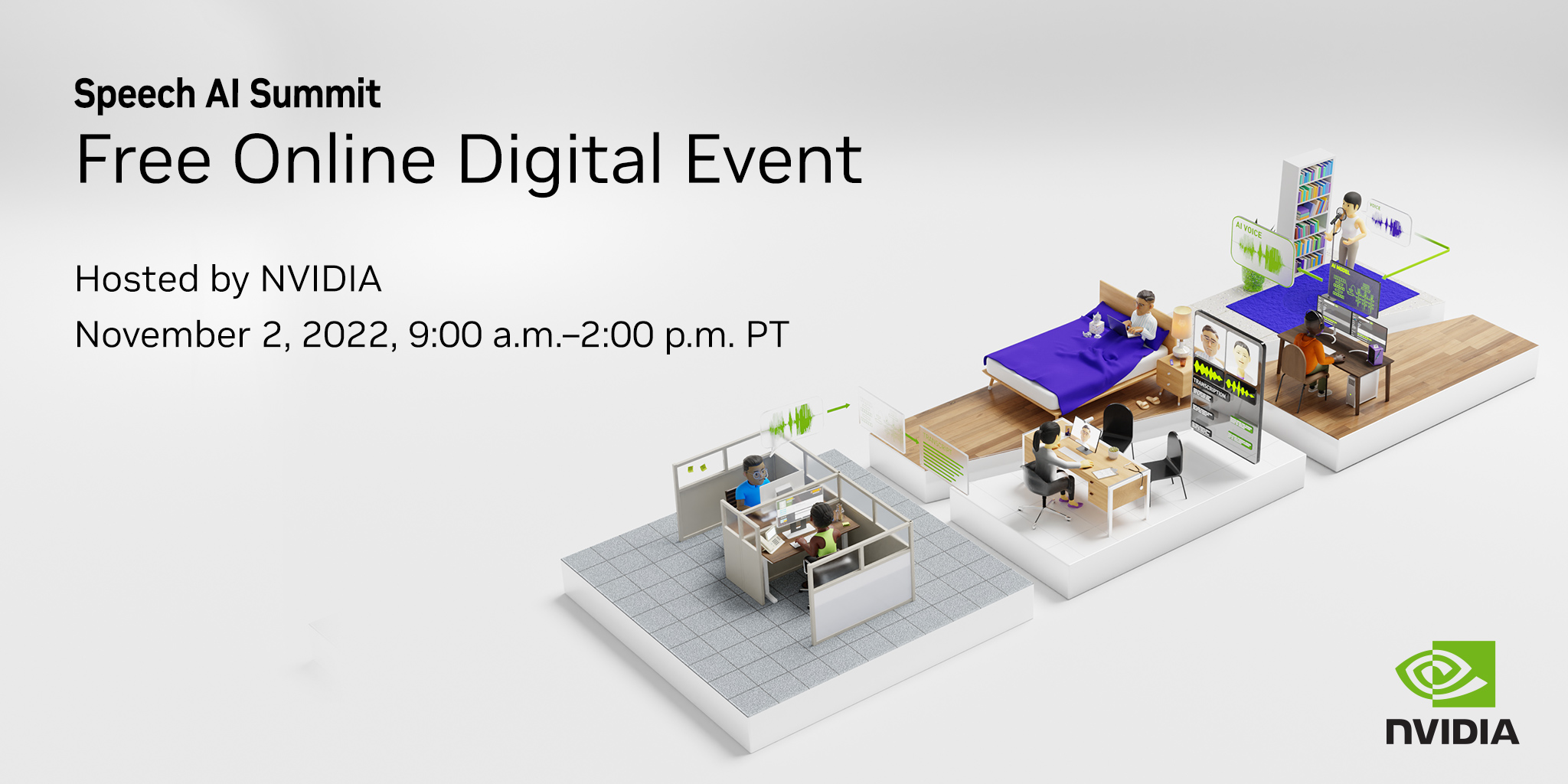NVIDIA AI on Twitter: "Register for the free Speech AI Summit taking place on November 2nd, the ...