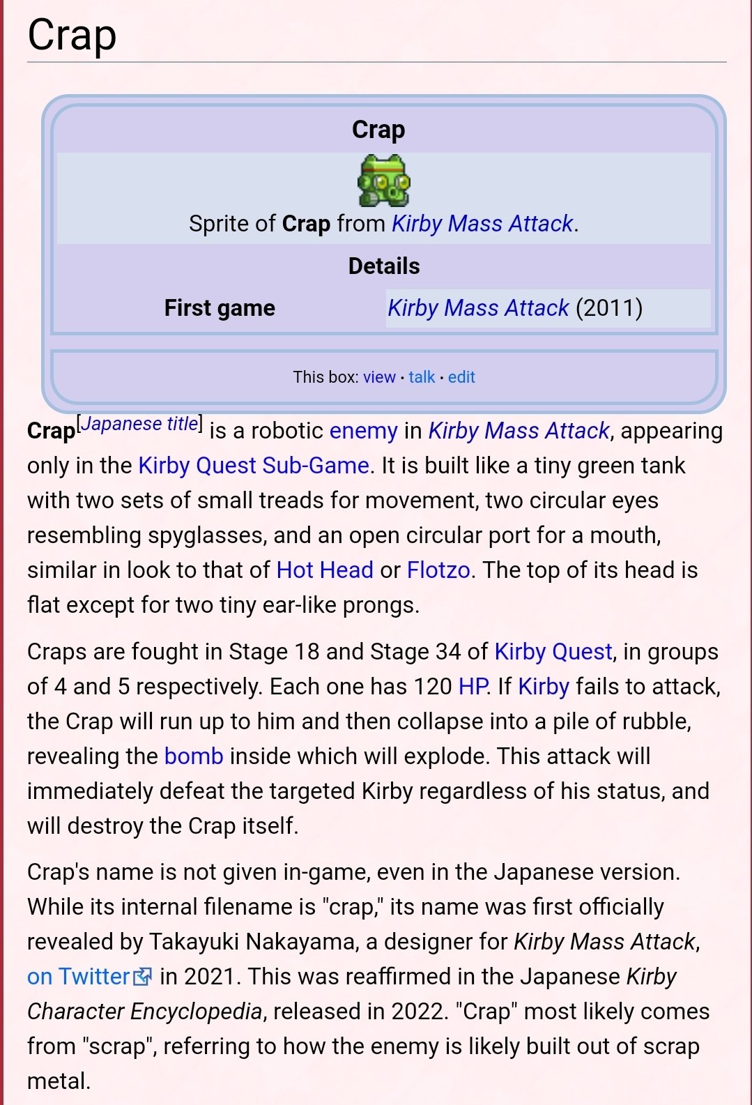 Kirby Mass Attack Sprites
