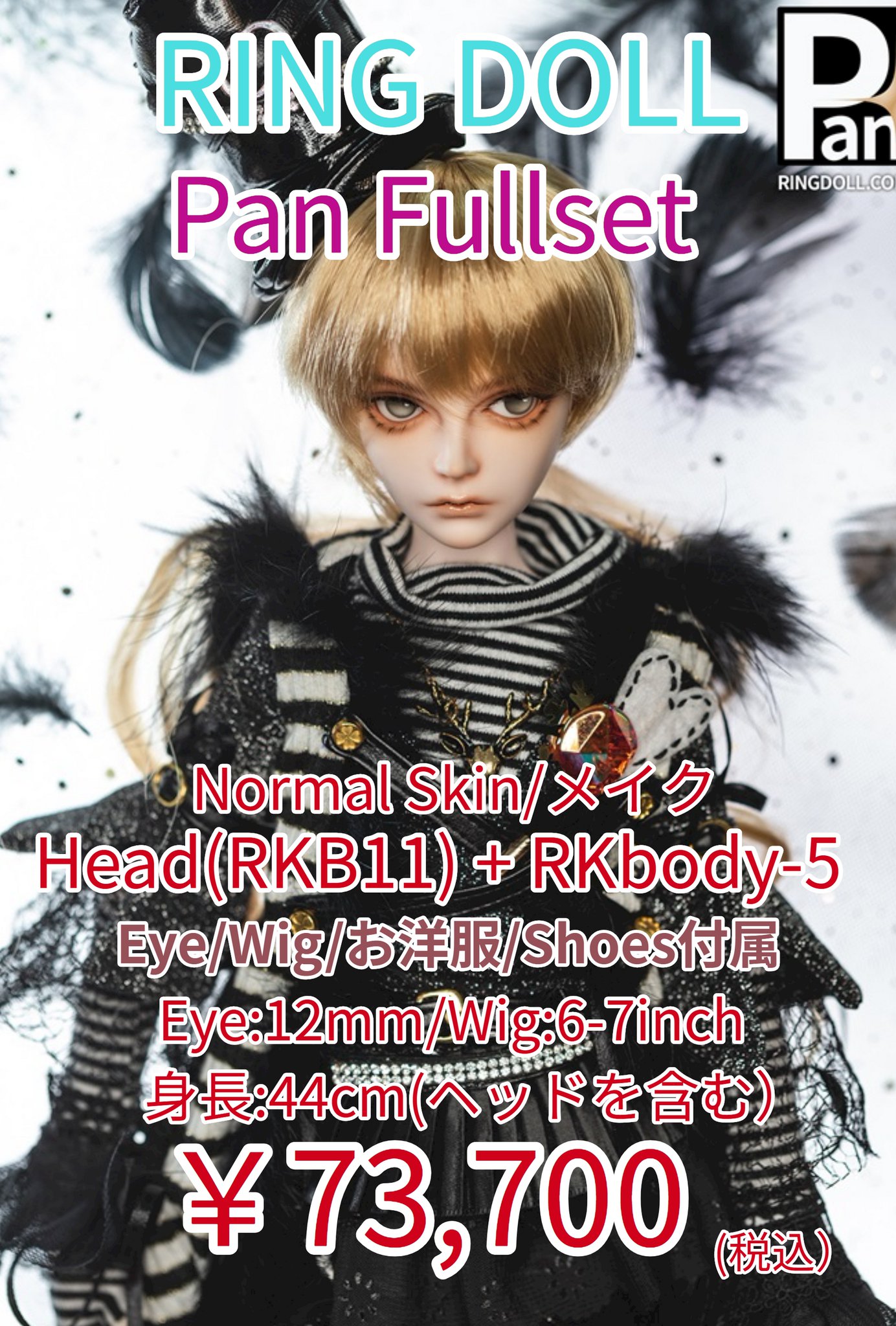 DOLK 大阪店（DOLK本店） on Twitter: "【入荷情報/RINGDOLL】Panくん Fullset ￥73,700 店頭販売分が入荷致しました ️立体的なメイクが美しい ...