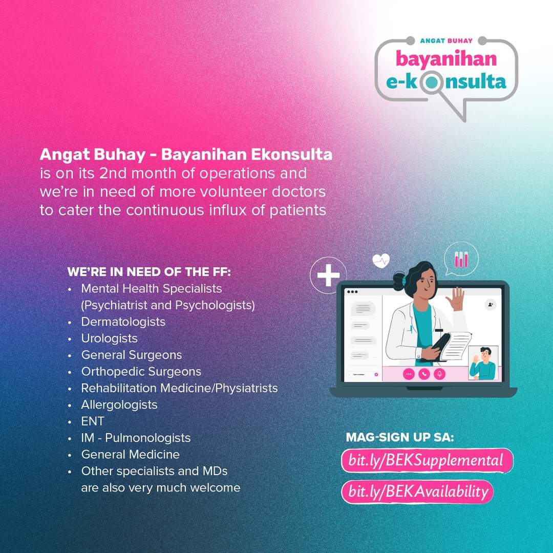 STEP. 🎀 on Twitter: "RT @dumidyeypee: Announcement from Angat Buhay - Bayanihan EKonsulta"