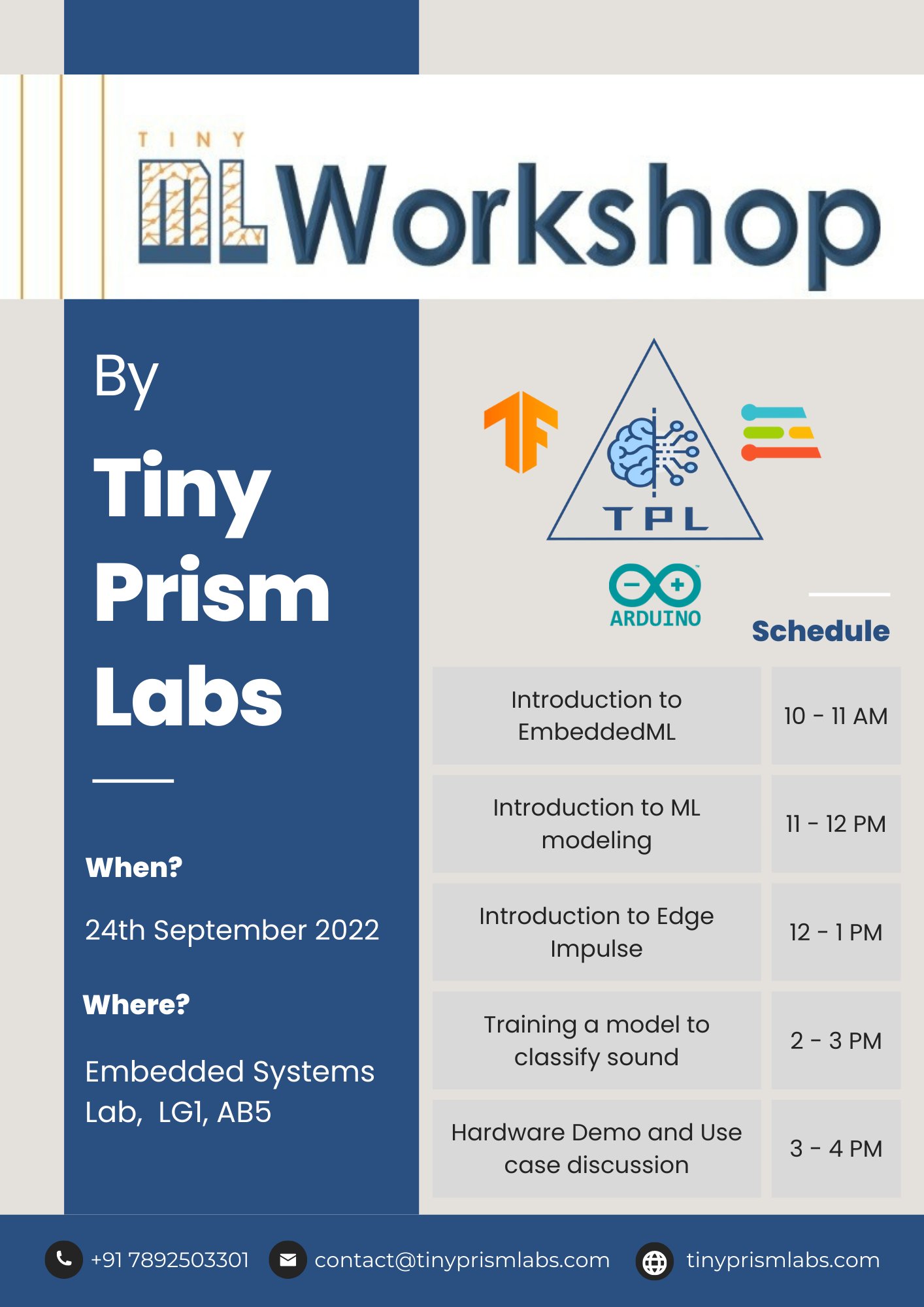 Tiny Prism Labs on Twitter: "Tiny Prism Labs is proud to have successfully conducted a workshop ...