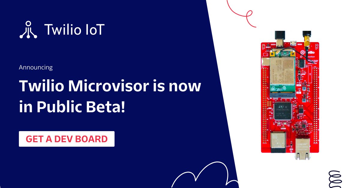 Electric Imp on Twitter: "Twilio Microvisor is now in Public Beta! #IoT device builders can now ...