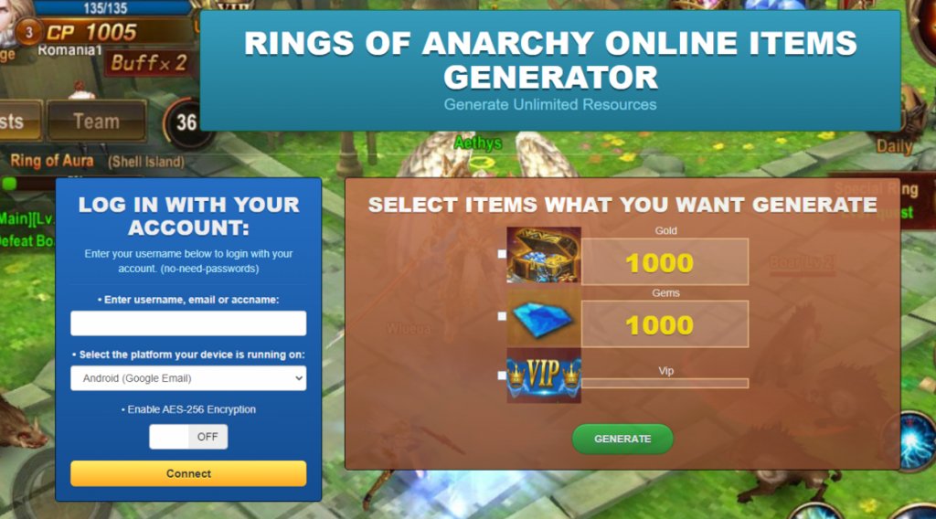 Mega Cheat on Twitter: "https://mega-cheat.com/online-generator/rings-of-anarchy/… # ...