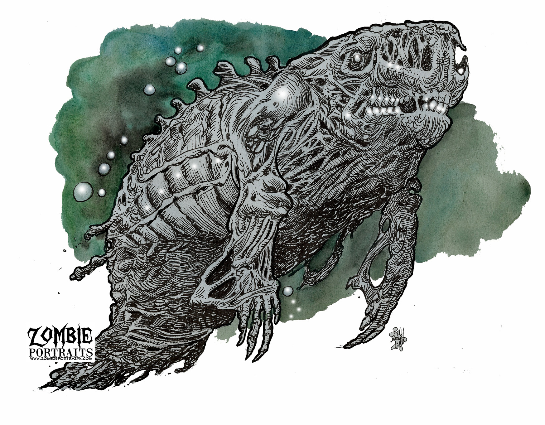 Zombie Animals Drawing